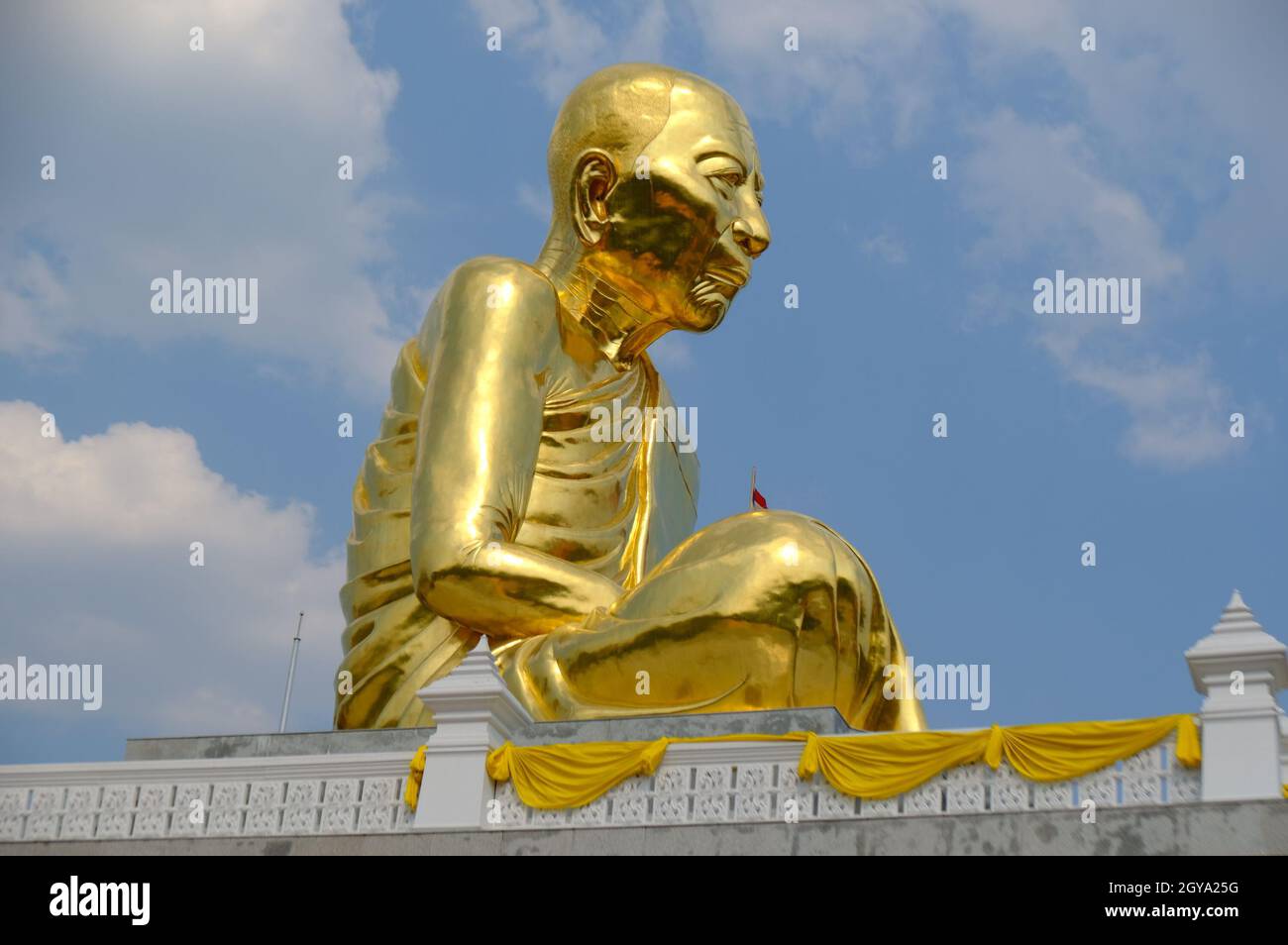 Big buddha statue in Wat Lahan Rai temple in Nong Lalok, Thailand Stock ...