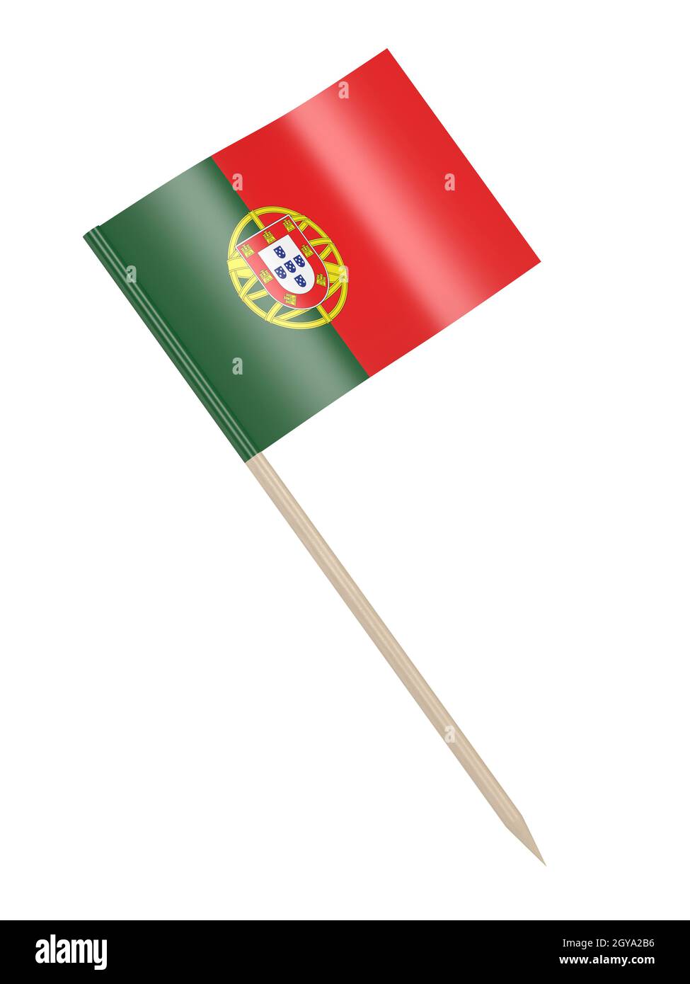 Flag of Portugal toothpick, isolated on white background Stock Photo ...