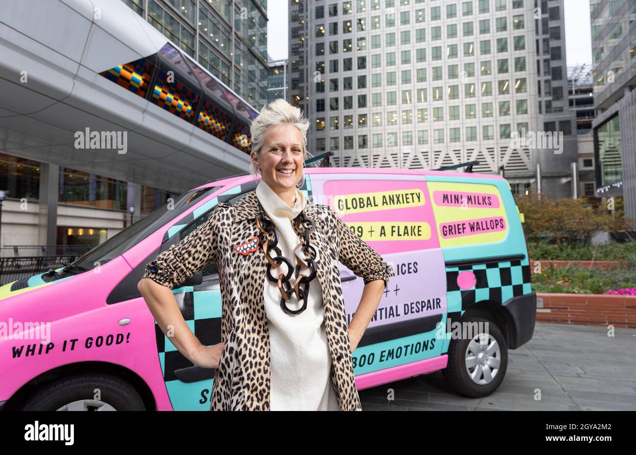 EDITORIAL USE ONLY Graphic artist Annie Nicholson at the unveiling of ...