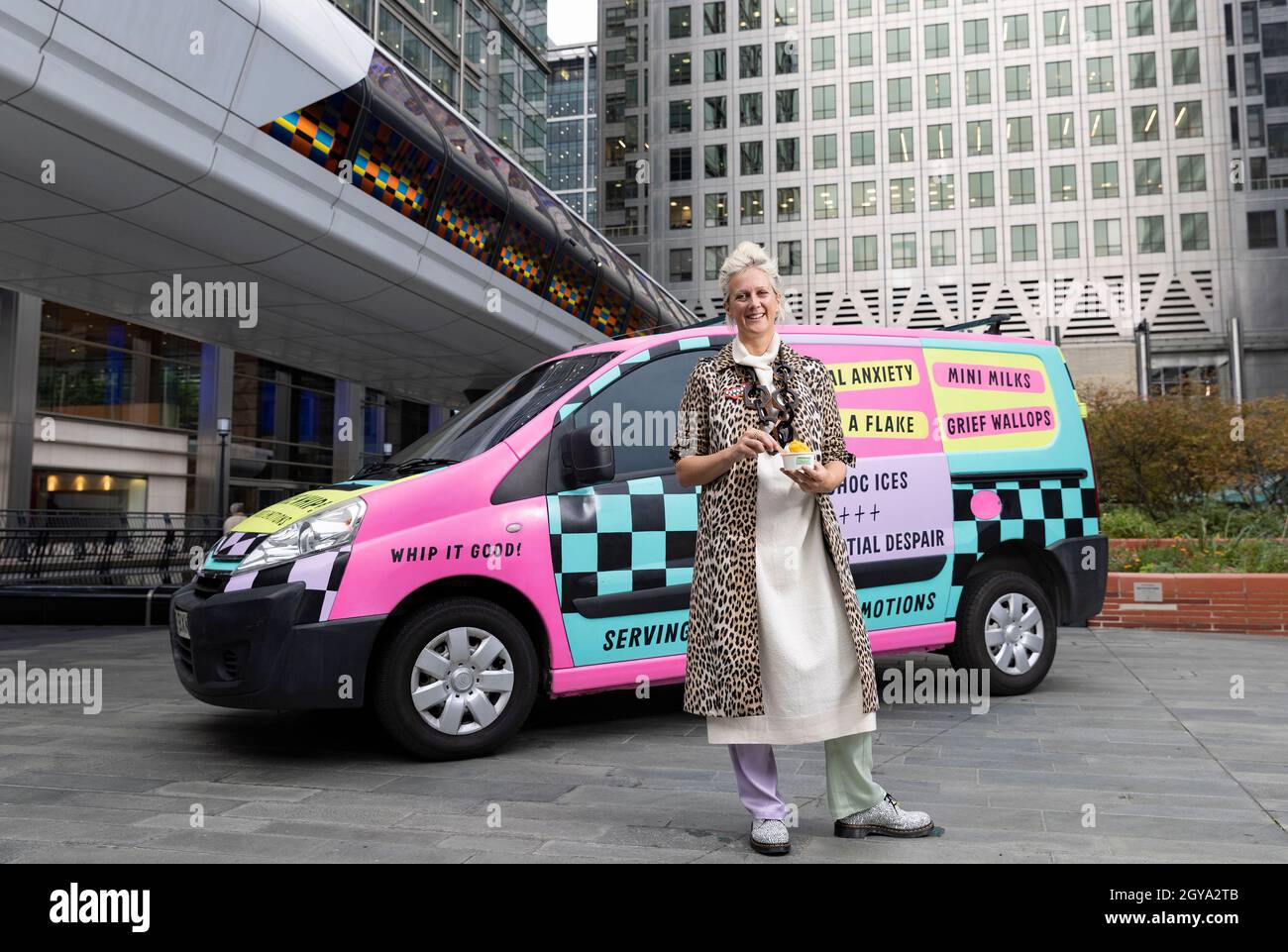 EDITORIAL USE ONLY Graphic artist Annie Nicholson at the unveiling of ...