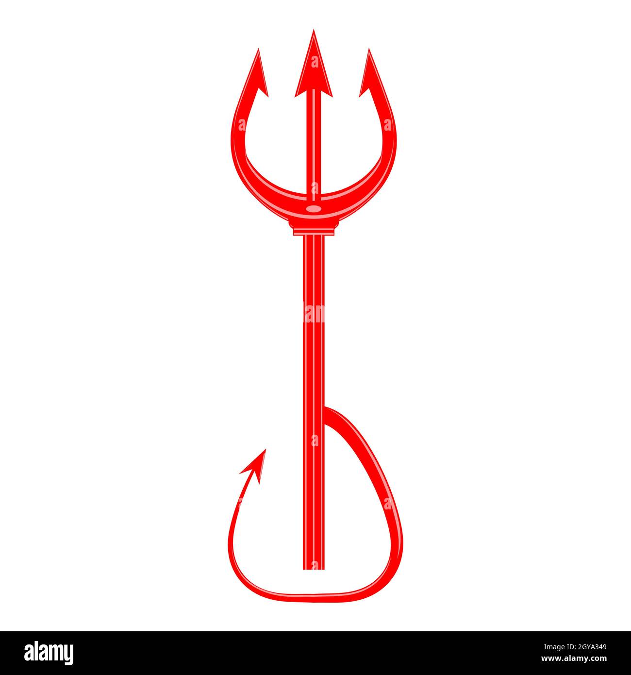 Trident Isolated Weapon Satan Devil High Resolution Stock Photography ...