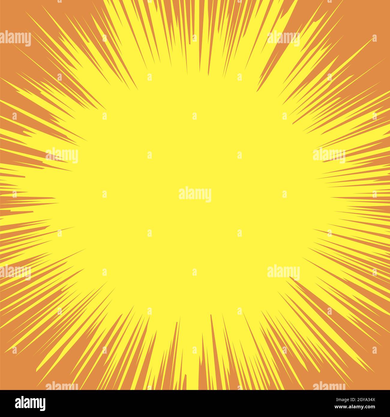 Yellow explode flash cartoon hi-res stock photography and images - Alamy
