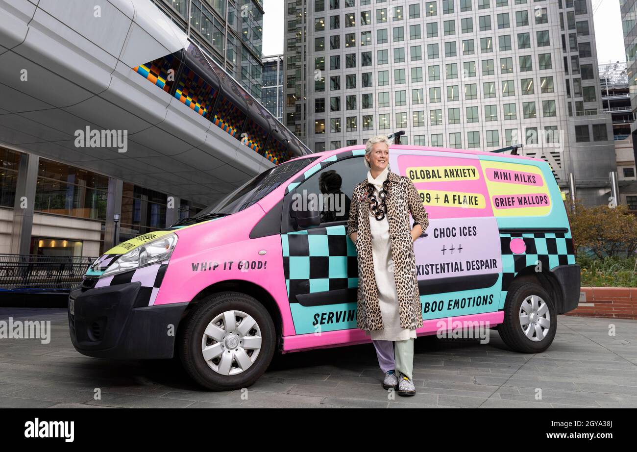 EDITORIAL USE ONLY Graphic artist Annie Nicholson at the unveiling of ...