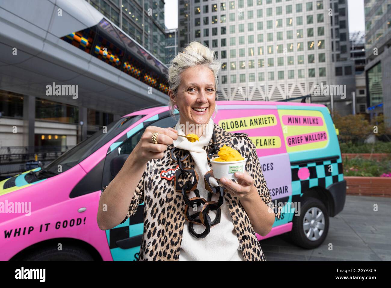 EDITORIAL USE ONLY Graphic artist Annie Nicholson at the unveiling of ...