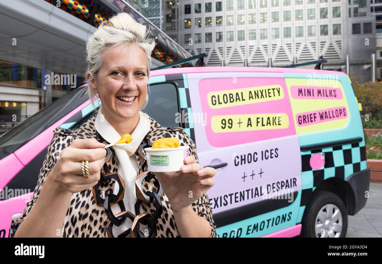 EDITORIAL USE ONLY Graphic artist Annie Nicholson at the unveiling of ...