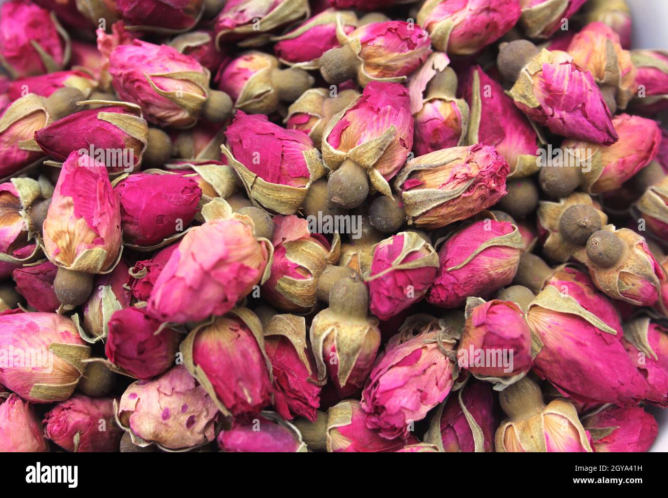 Dried Rosebud Tea at Market Stock Photo - Alamy