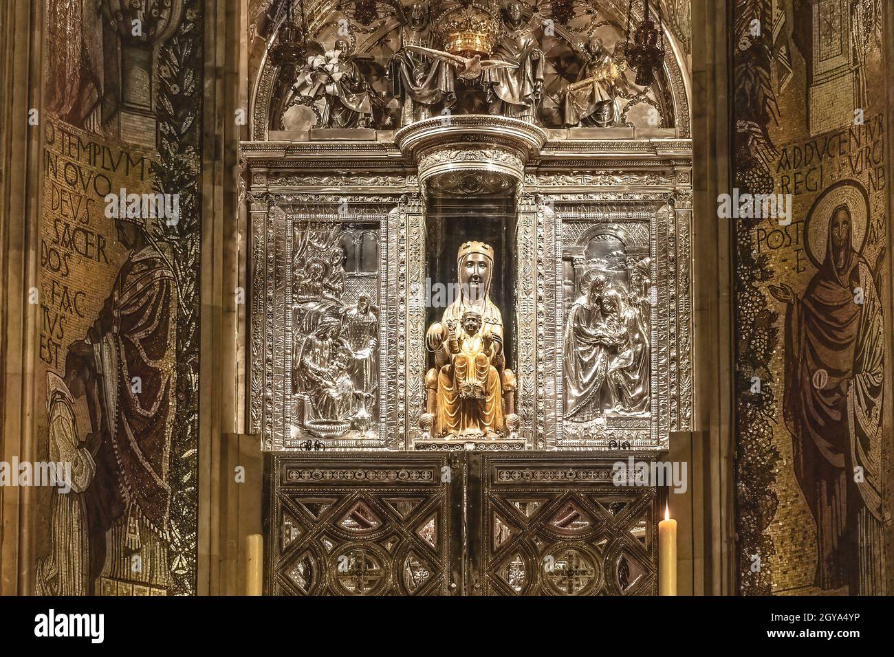 Montserrat, Spain - September 21, 2021: Virgin of Montserrat inside the ...