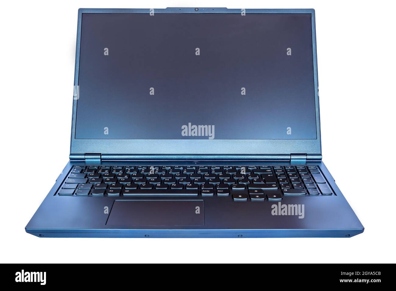 Black gaming laptop for high performance purposes with spanish keyboard ...