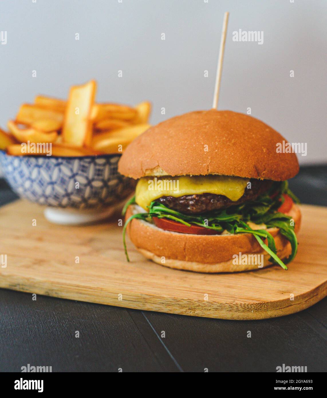 Bacon over burger hi-res stock photography and images - Alamy