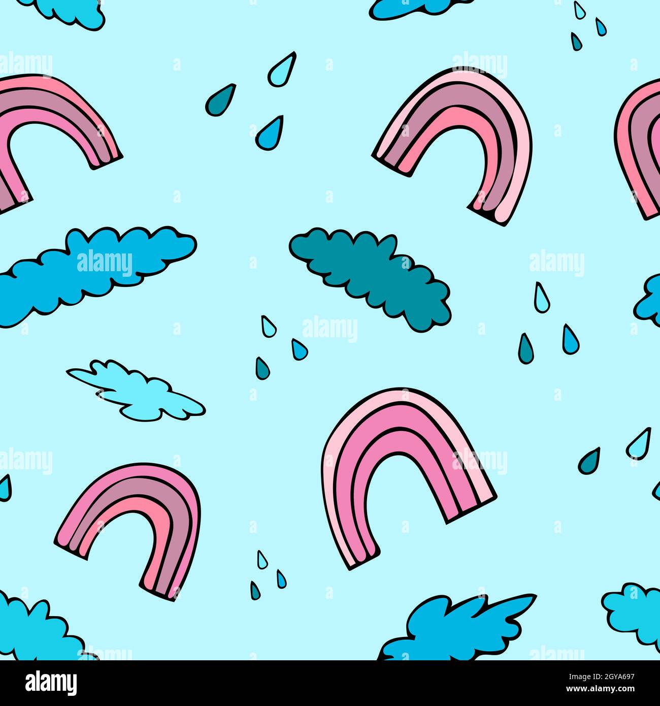 Coloured clouds Stock Vector Images - Alamy