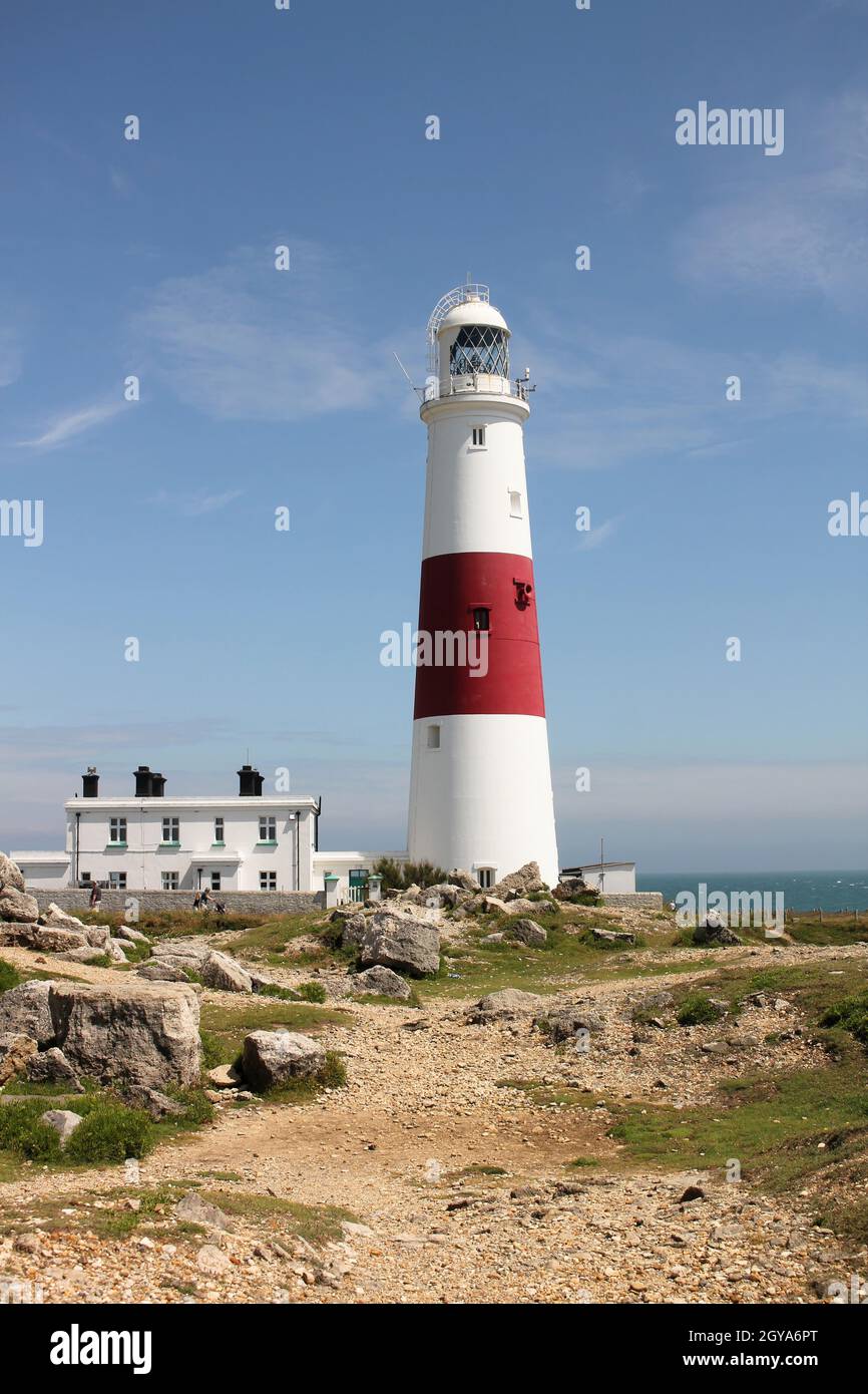 Portland Bill Lighthouse on the Isle of Portland. Fully functioning ...