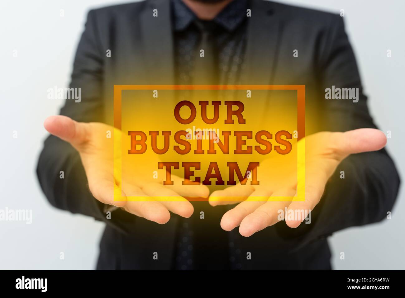 Conceptual display Our Business Team, Business concept meeting and ...