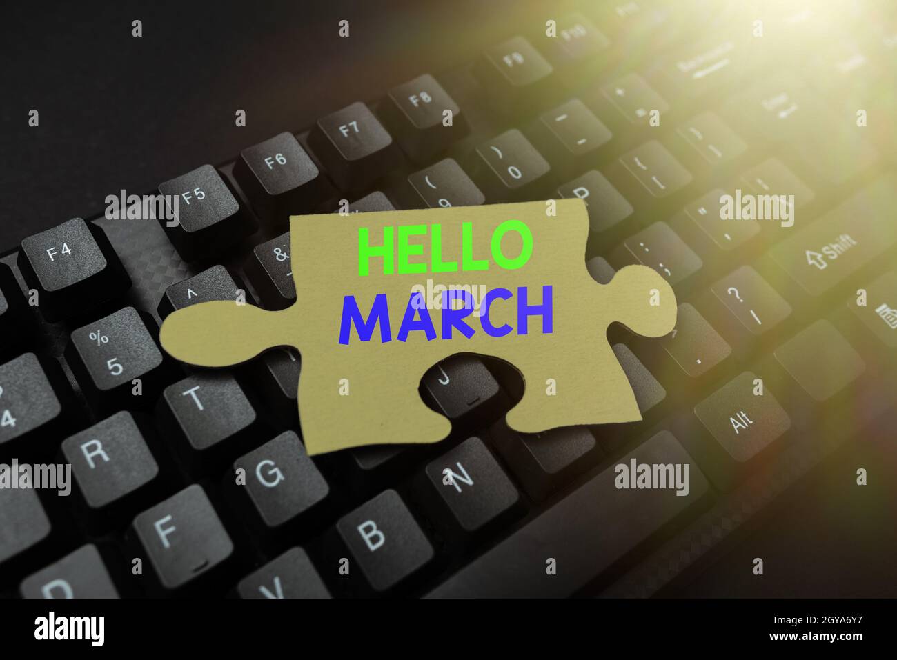 Inspiration showing sign Hello March, Business approach a greeting ...