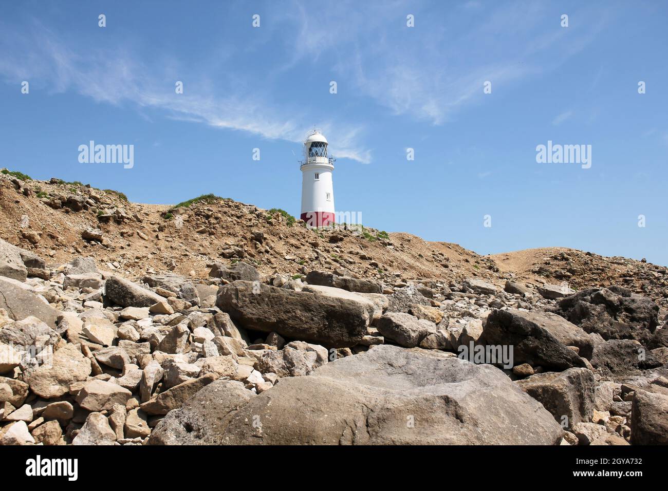Portland Bill Lighthouse on the Isle of Portland. Fully functioning ...