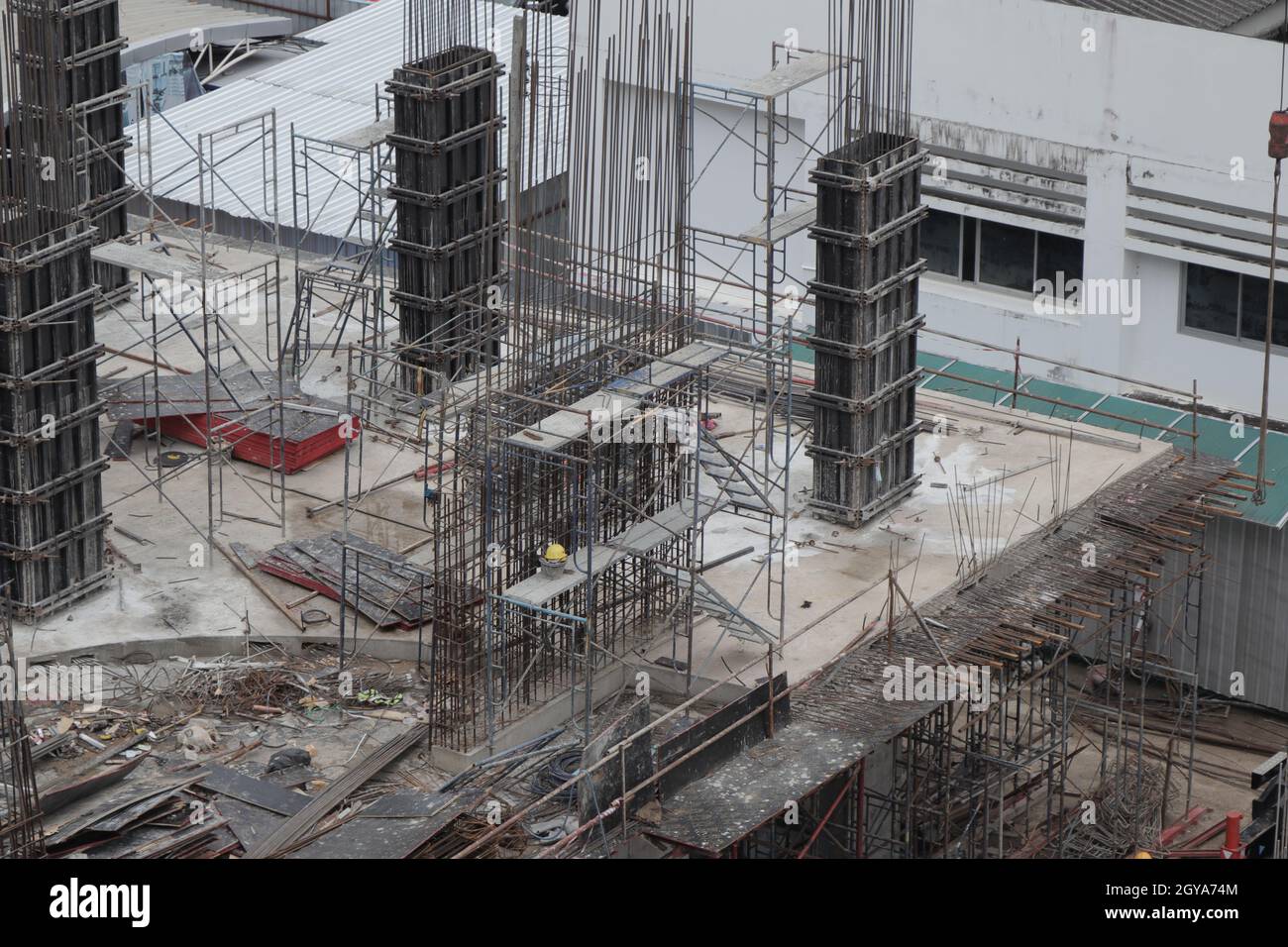 Aircraft base being constructed Stock Photo - Alamy