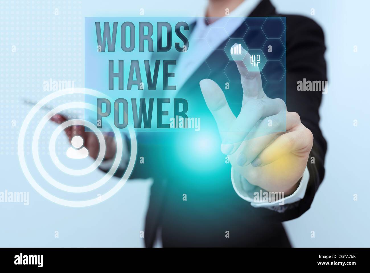 Text sign showing Words Have Power, Word Written on essential tools ...