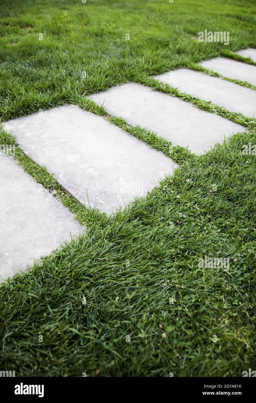 Detail of a pedestrian crossing in an oriental garden, relaxation and ...