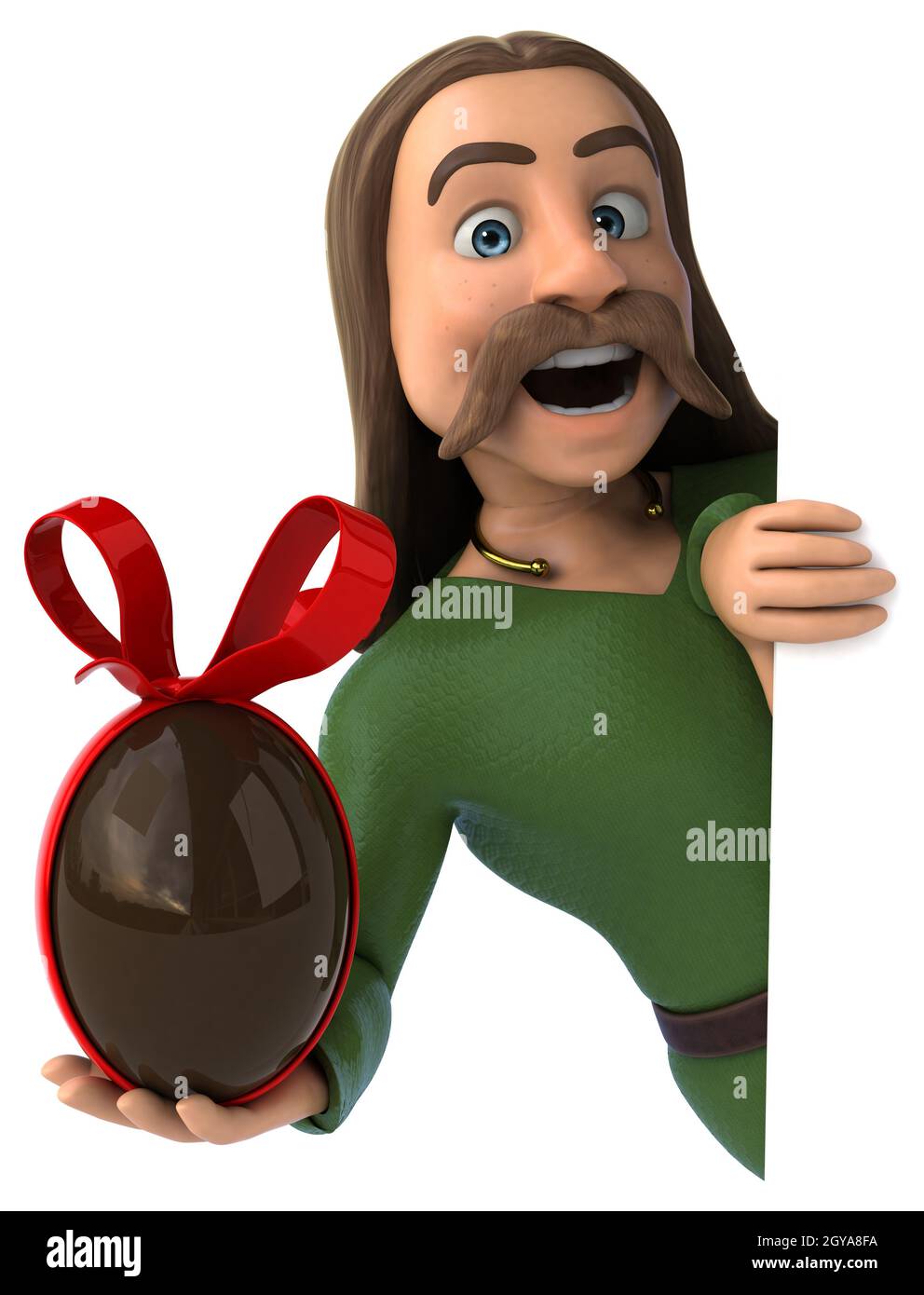 Fun Gaul - 3D Illustration Stock Photo - Alamy