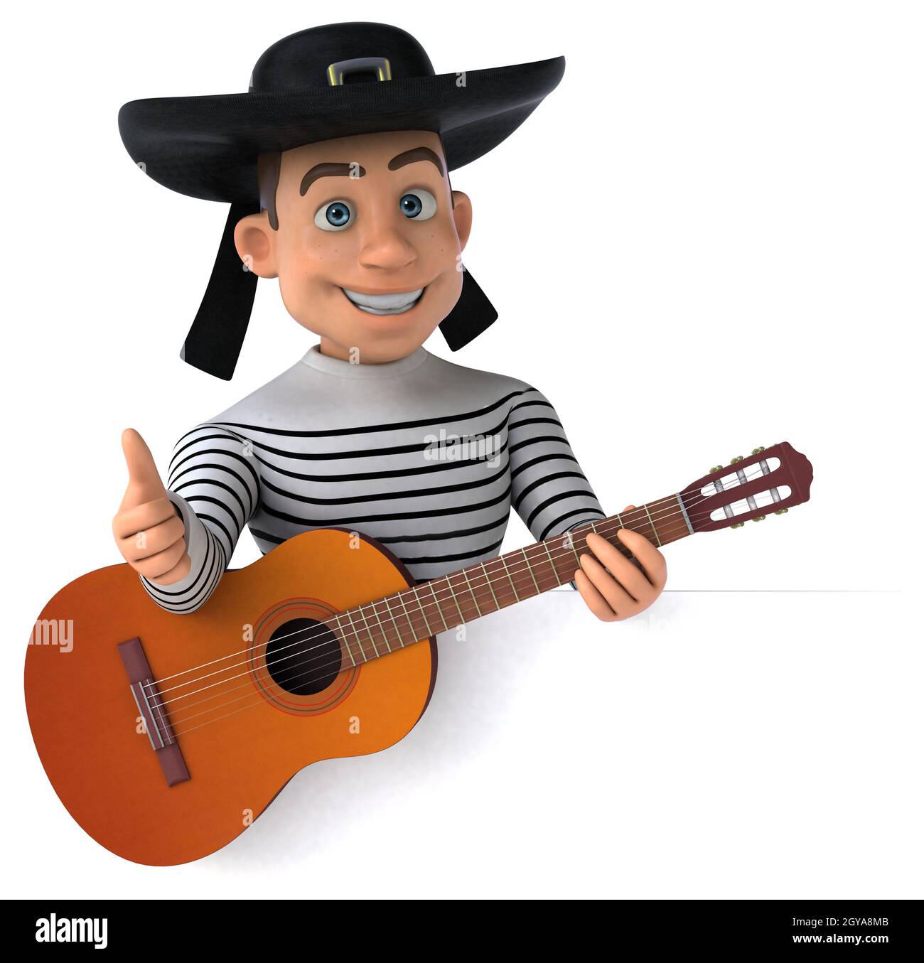 Fun 3d cartoon breton character Stock Photo - Alamy