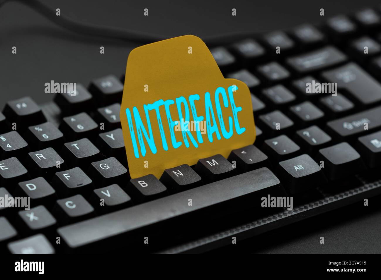 Text sign showing Interface, Business idea point of meeting and ...