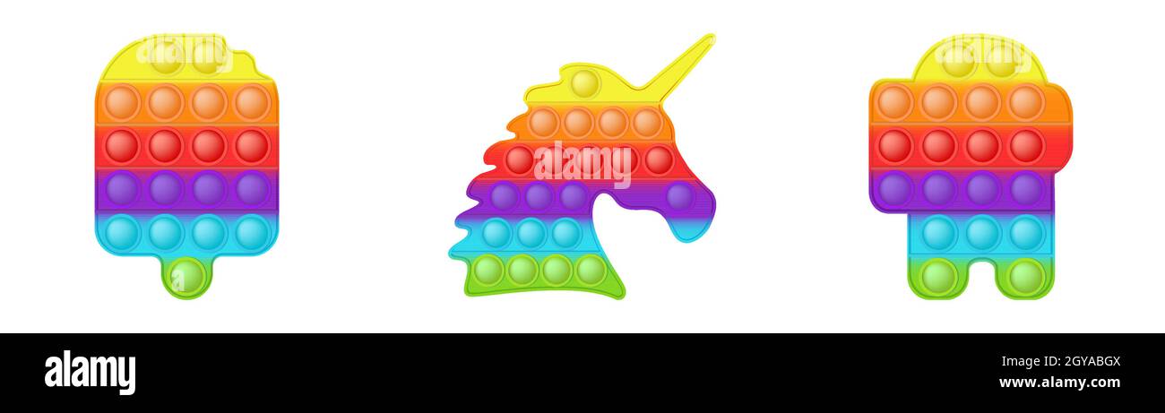 Toy anti stress popit Stock Vector Images - Alamy
