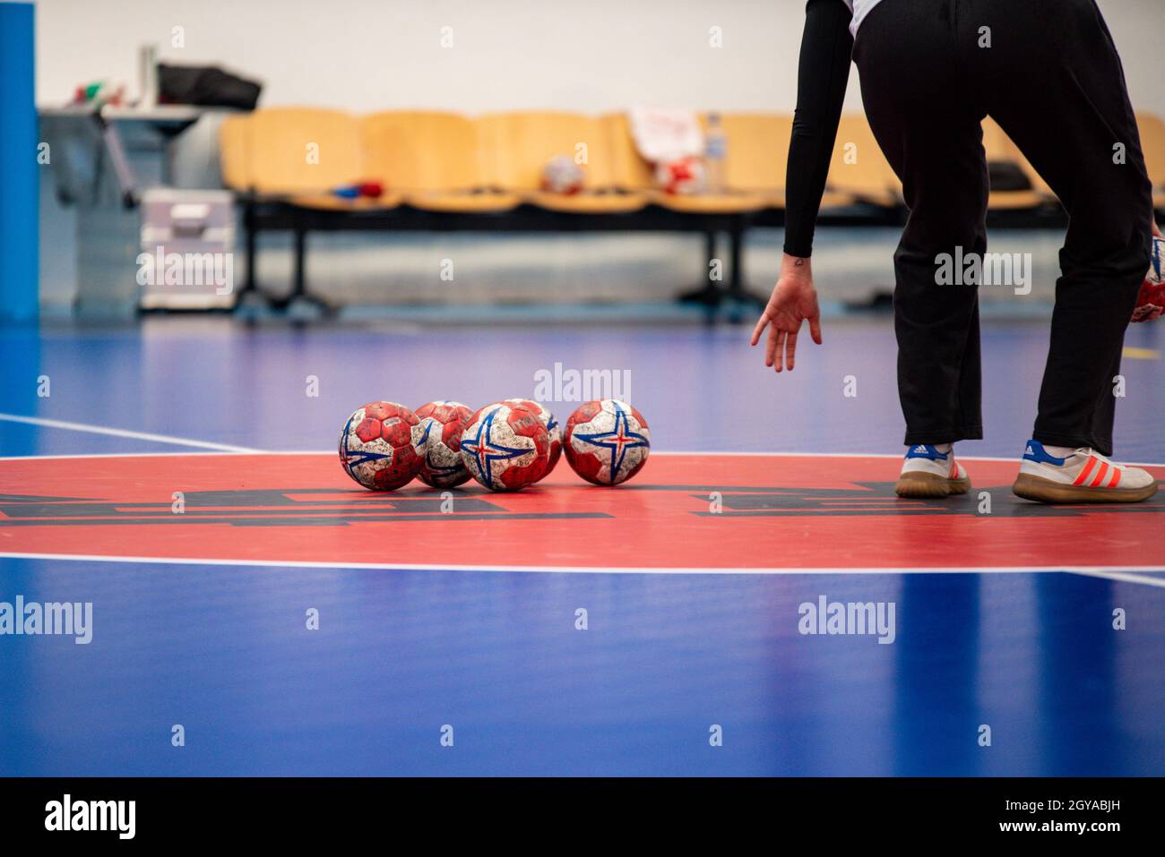 Creteil, France. 07th Oct, 2021. The official ball during the training ...