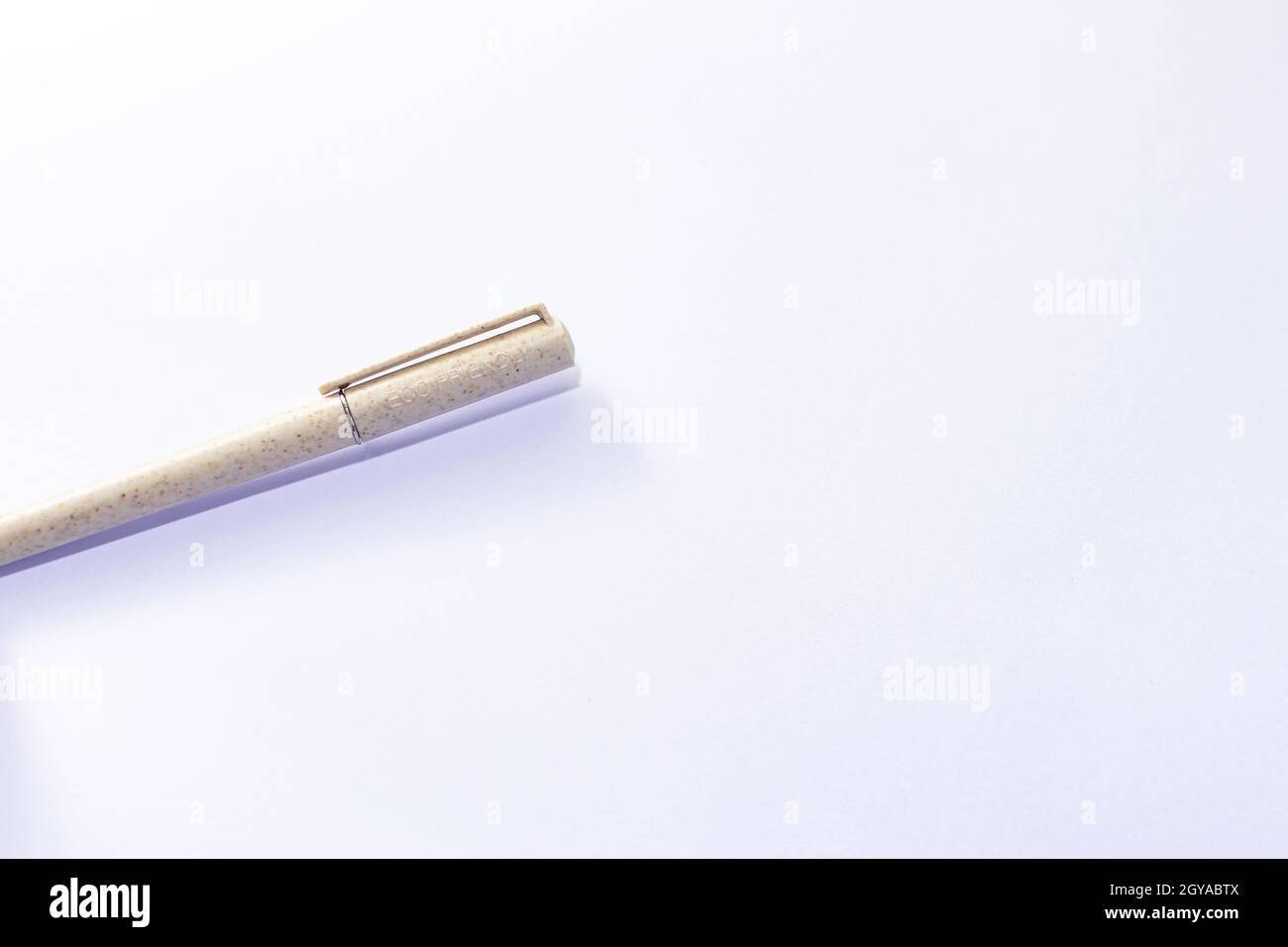 Recycled ballpoint pen isolated on a white background Stock Photo - Alamy