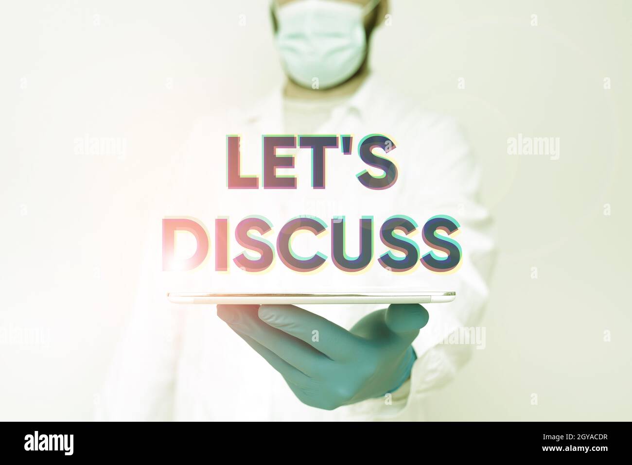 Sign displaying Let S Discuss, Word Written on Permit to Talk Open Up ...