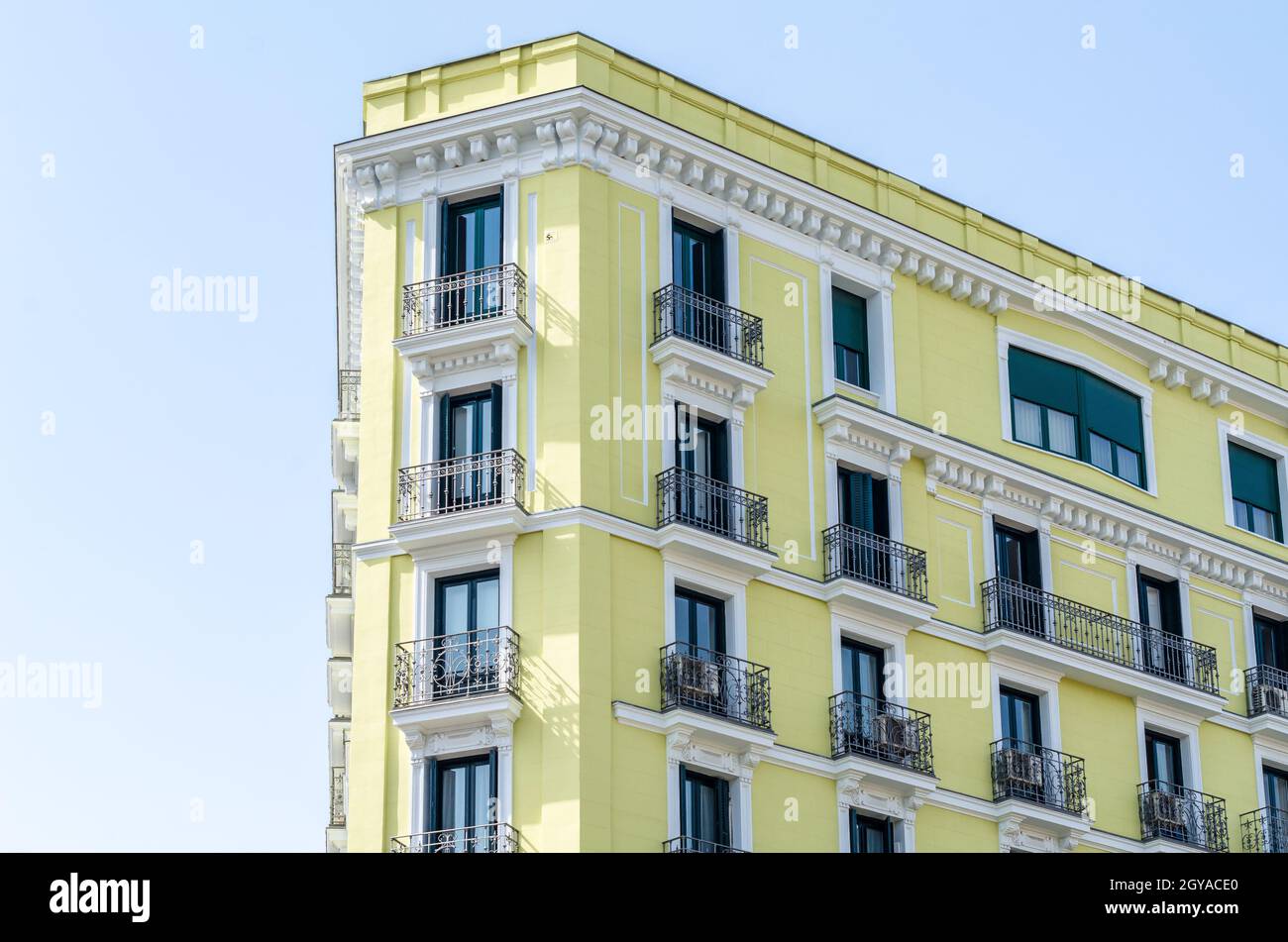 Urban scene, architecture detail in Madrid, Spain Stock Photo - Alamy