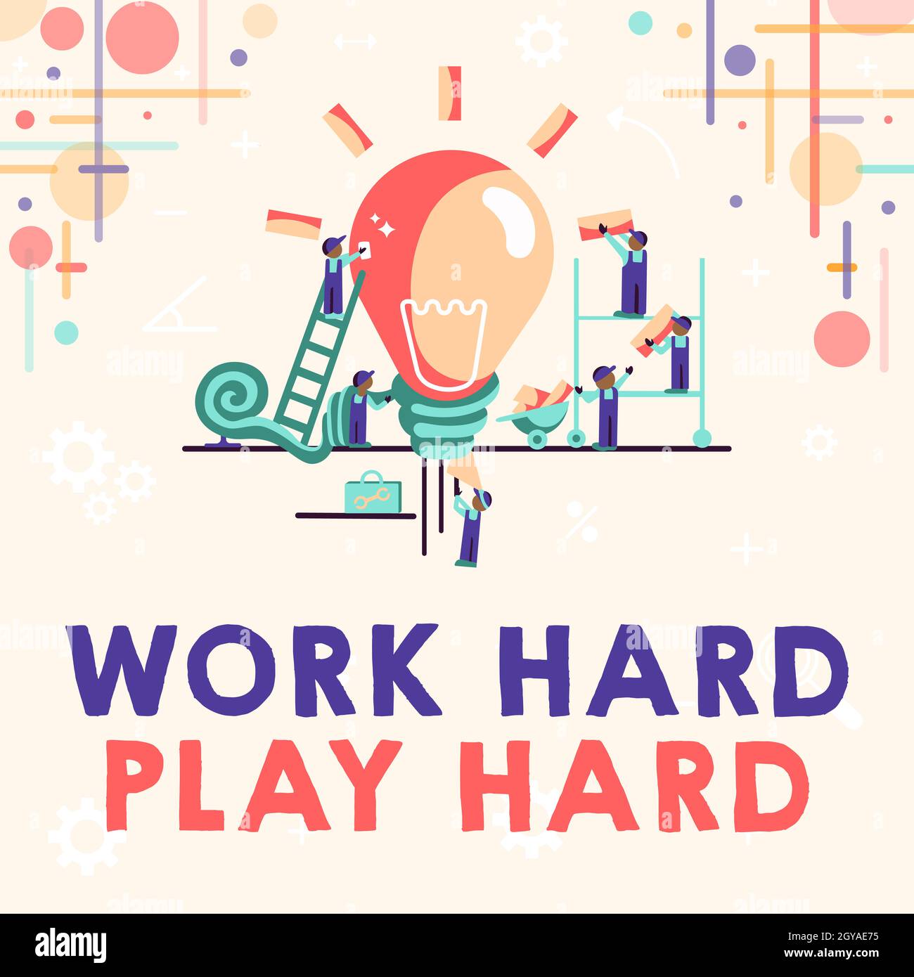 Conceptual caption Work Hard Play Hard, Concept meaning diligent in any ...