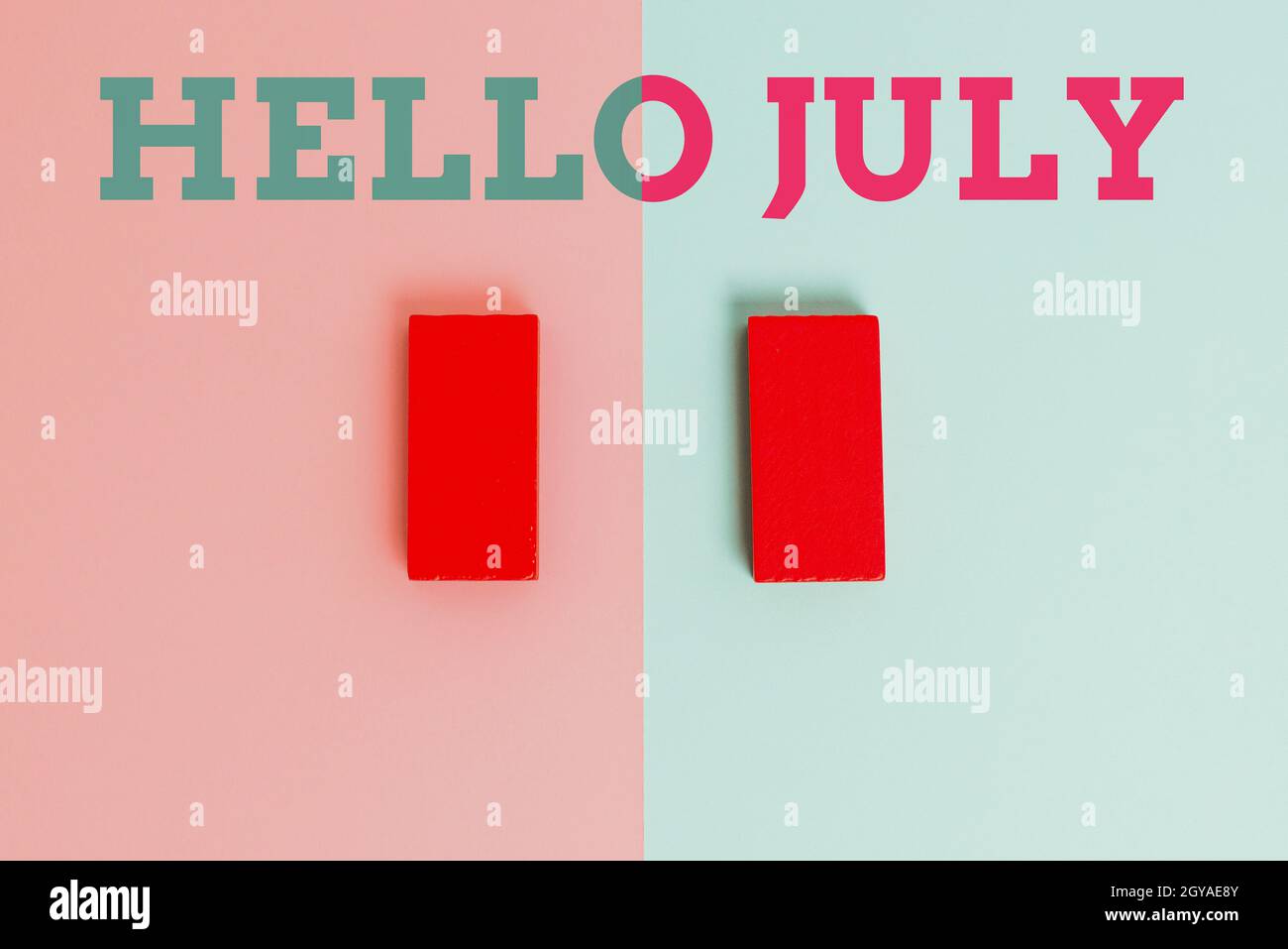 Hello july hi-res stock photography and images - Alamy
