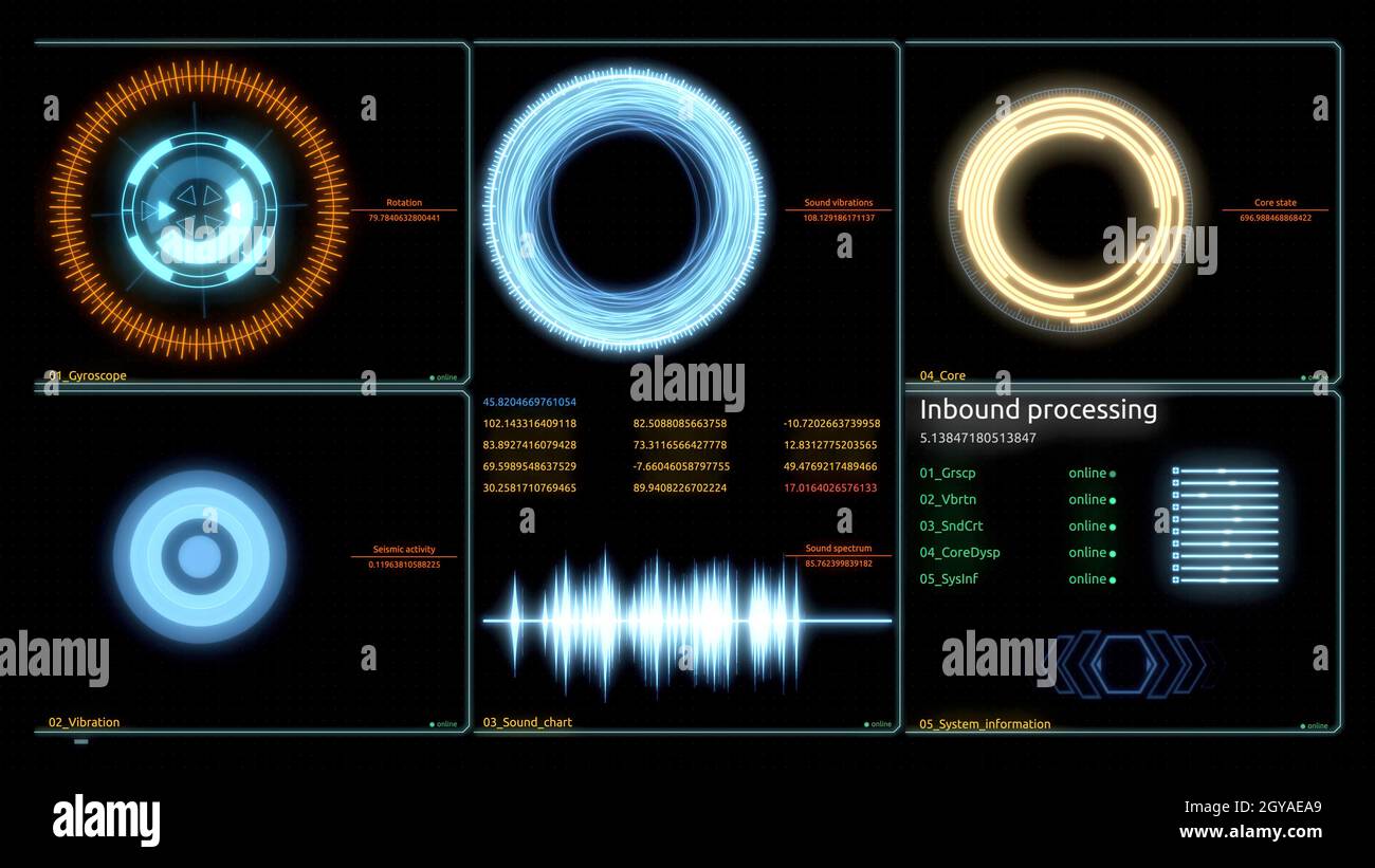 Heads up display interface infographic. Various Animated Infographics ...