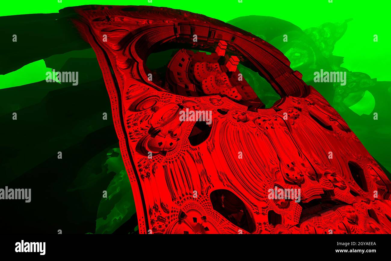 sci-fi concept of an astronaut standing on huge rock looking at the ...