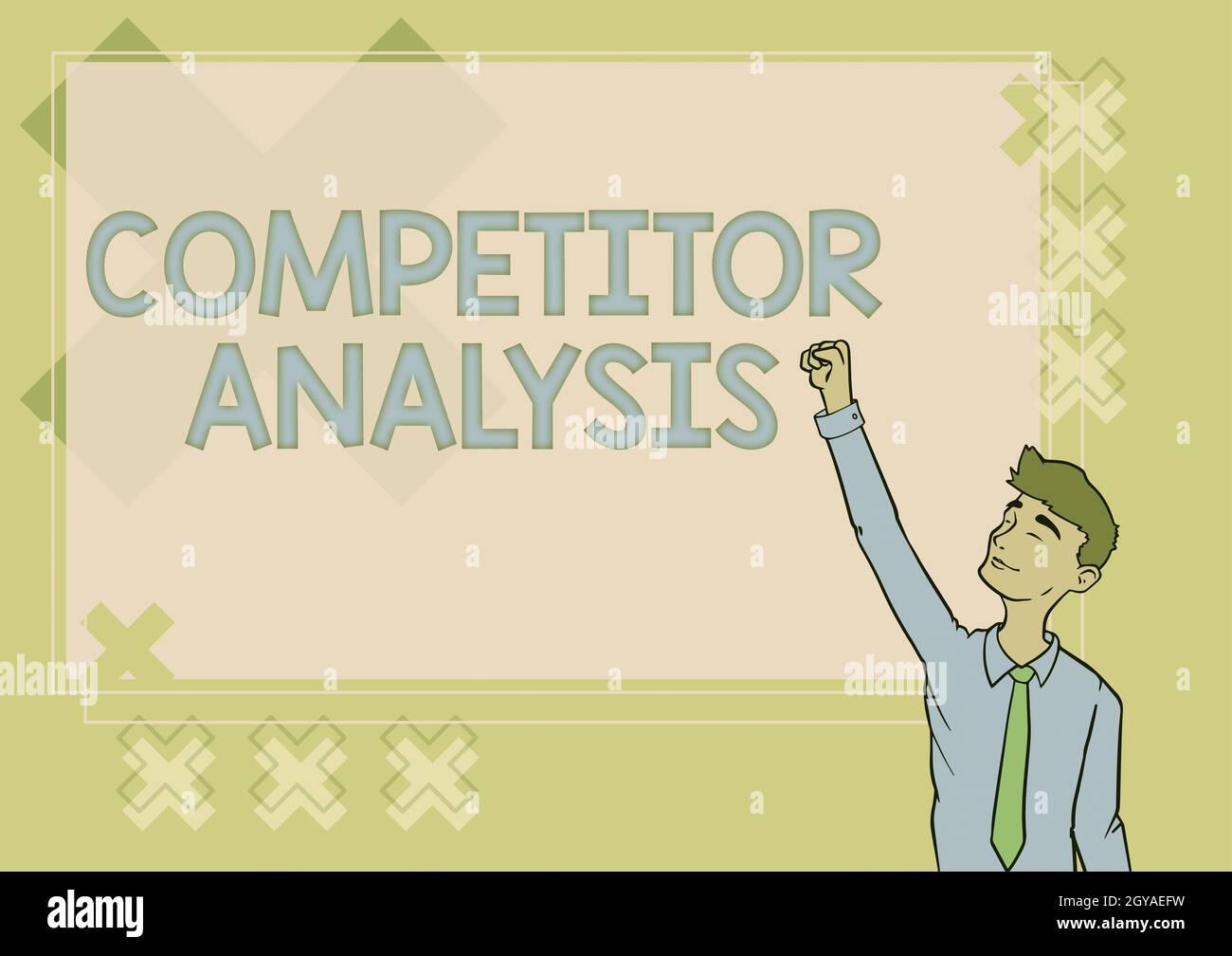 Writing displaying text Competitor Analysis, Business showcase ...