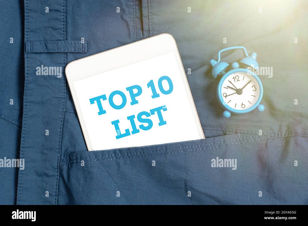 Conceptual caption Top 10 List, Word Written on the ten most important ...