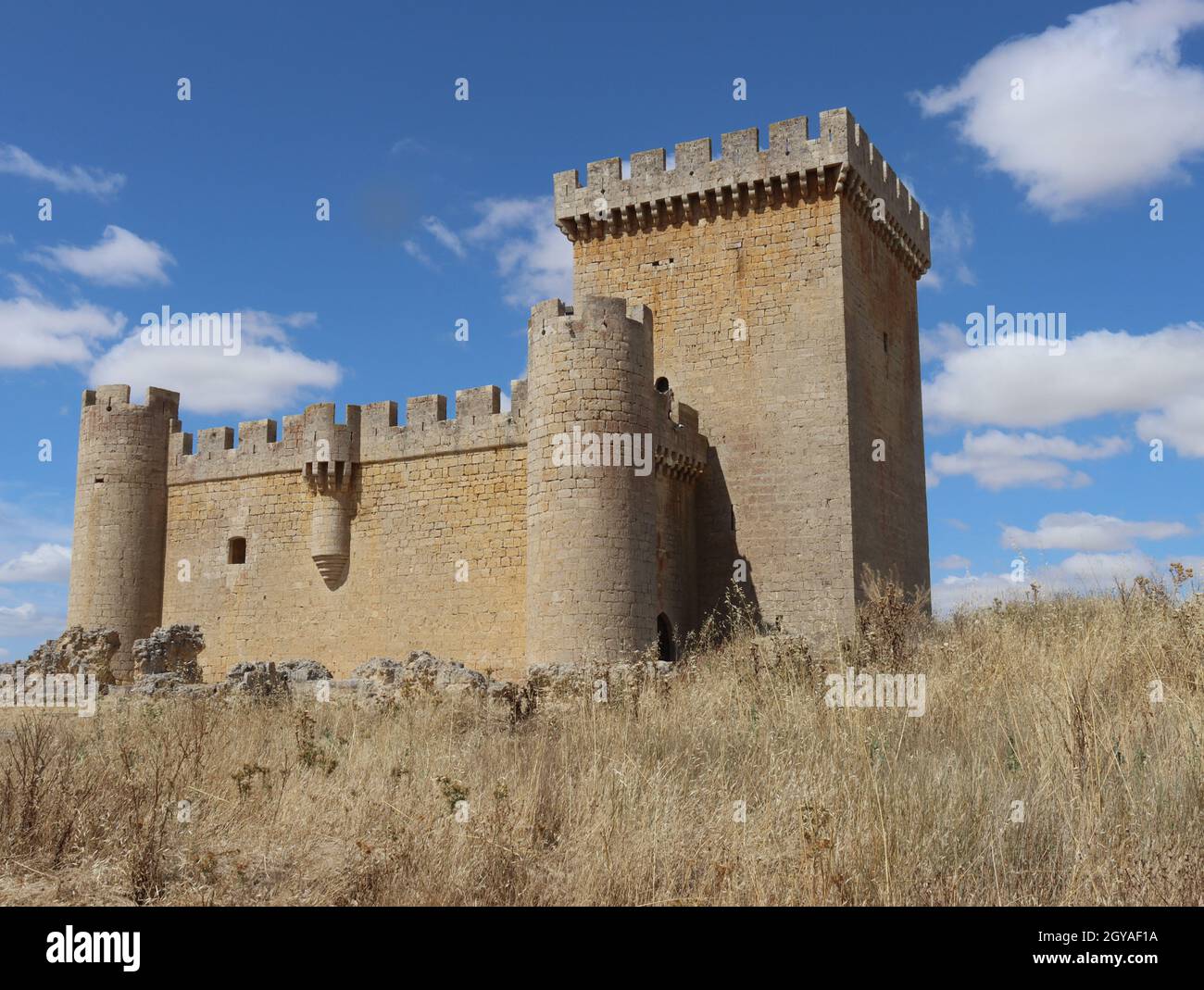 beautiful castle old Spanish fortress fort big stone Stock Photo - Alamy
