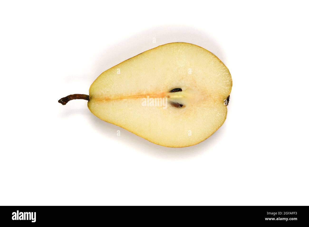 Pears isolated on white background. Pears macro studio photo. High ...