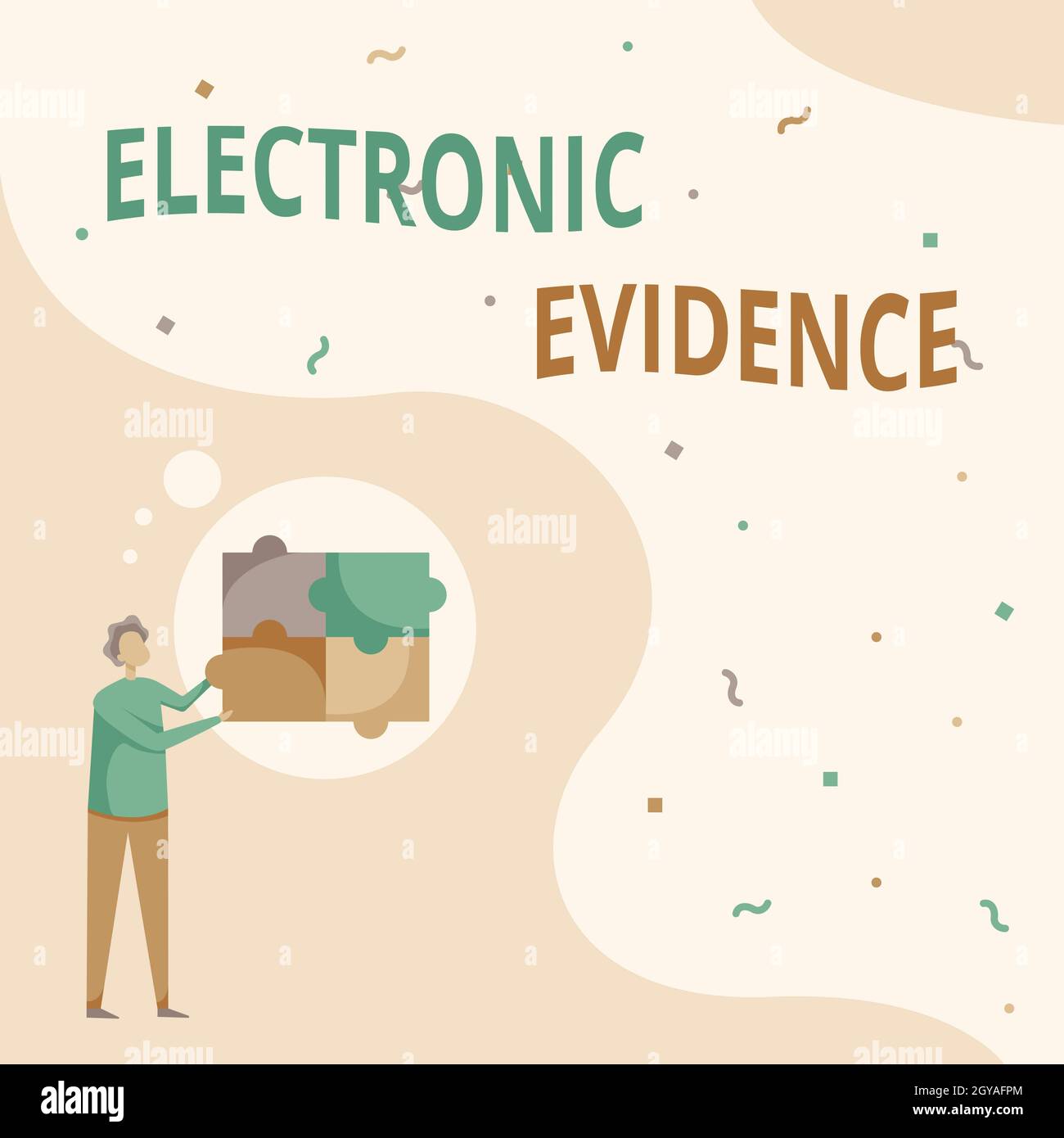 Hand writing sign Electronic Evidence, Business showcase probative ...