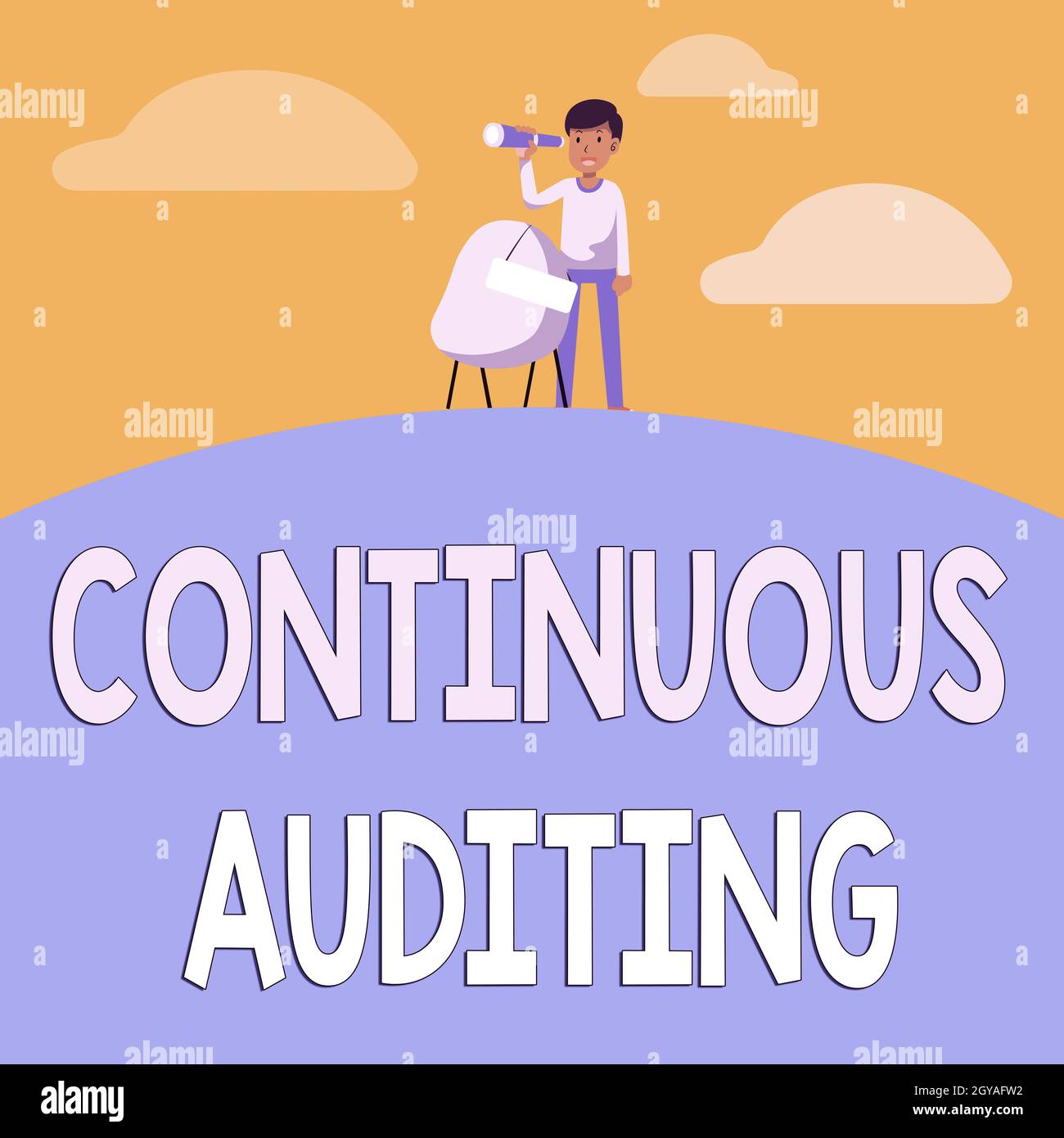 Handwriting text Continuous Auditing, Business showcase Internal ...