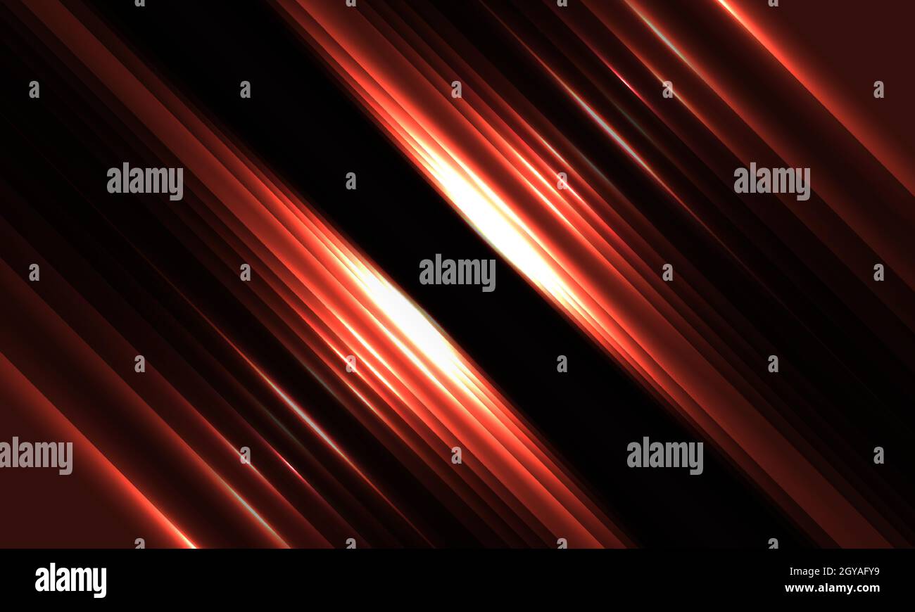 Dark red geometric background with glowing diagonal red light lines and ...