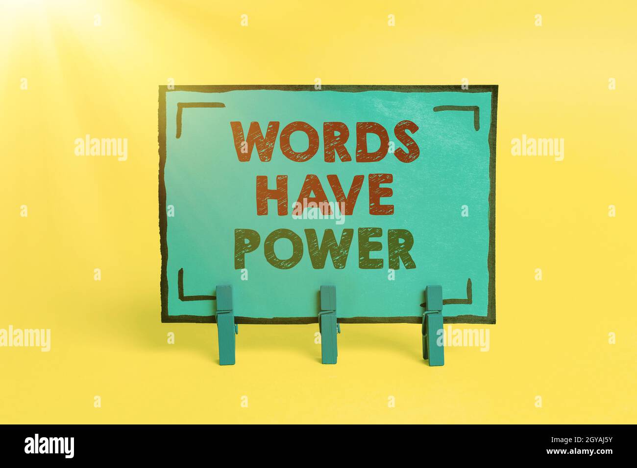Conceptual display Words Have Power, Word for essential tools ...