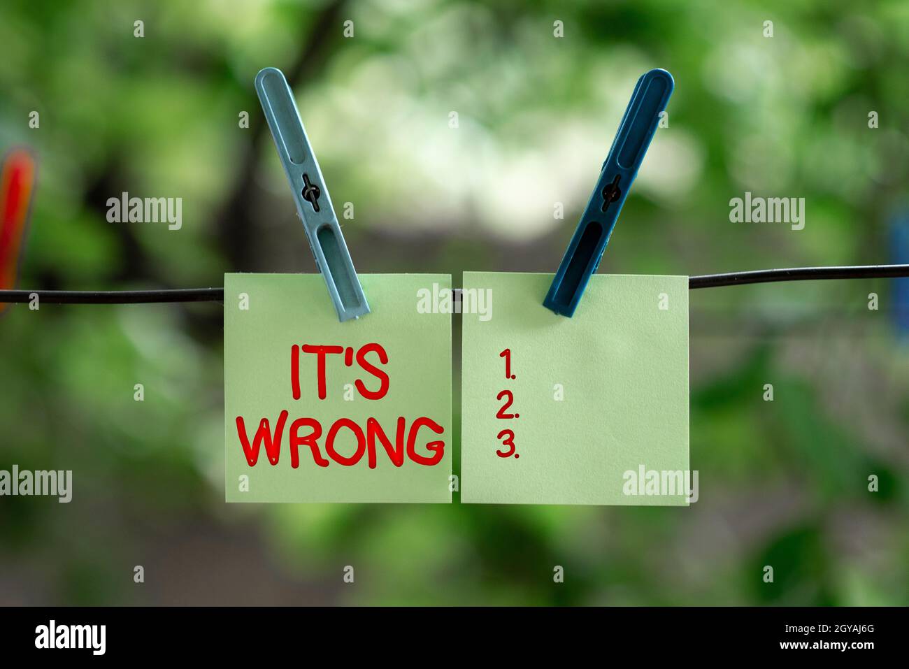 Hand writing sign Its Wrong, Business idea the reaction of the wrong ...