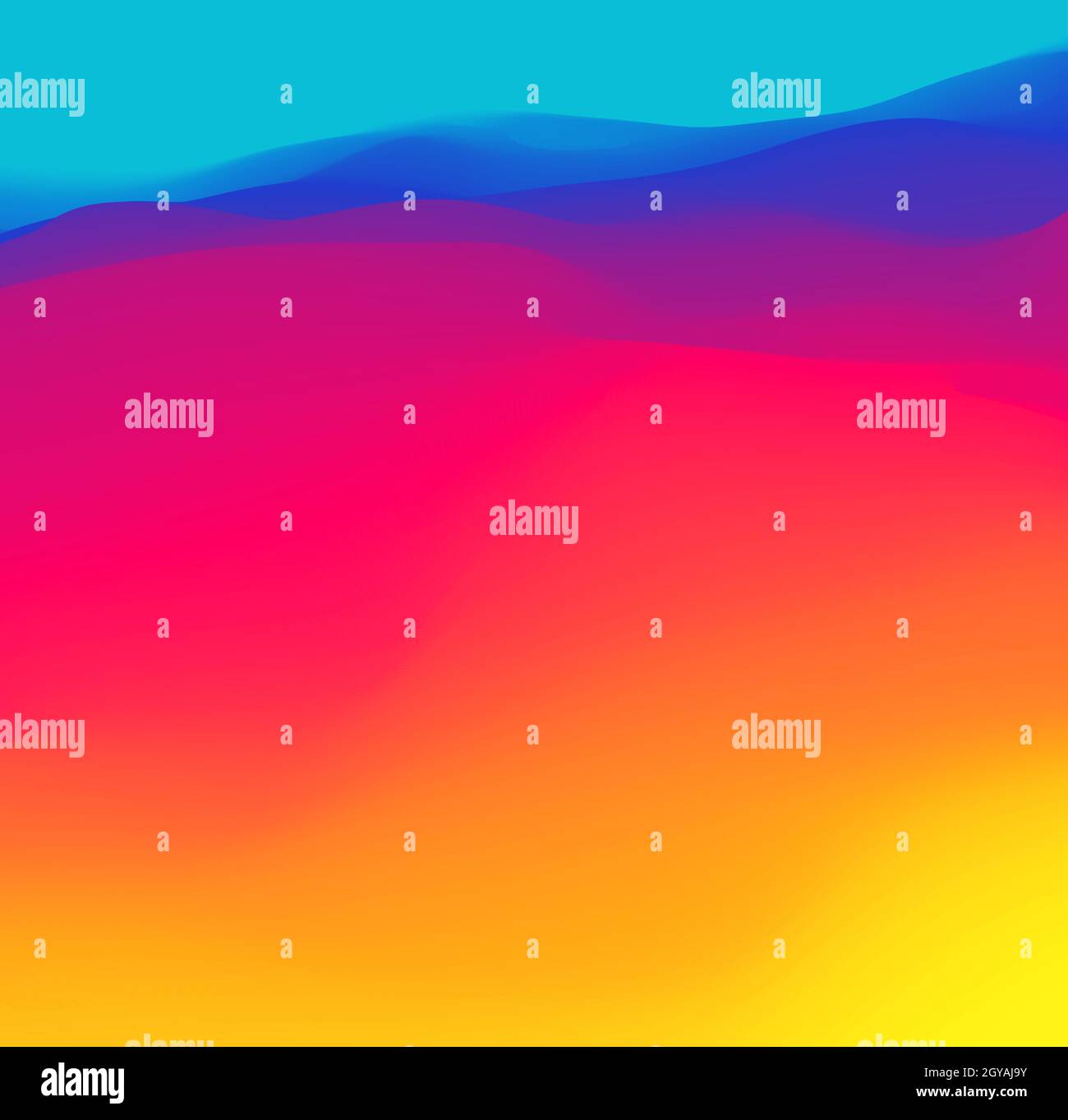 Purple blue red yellow gradient wave. Neon gradient graphic color ...