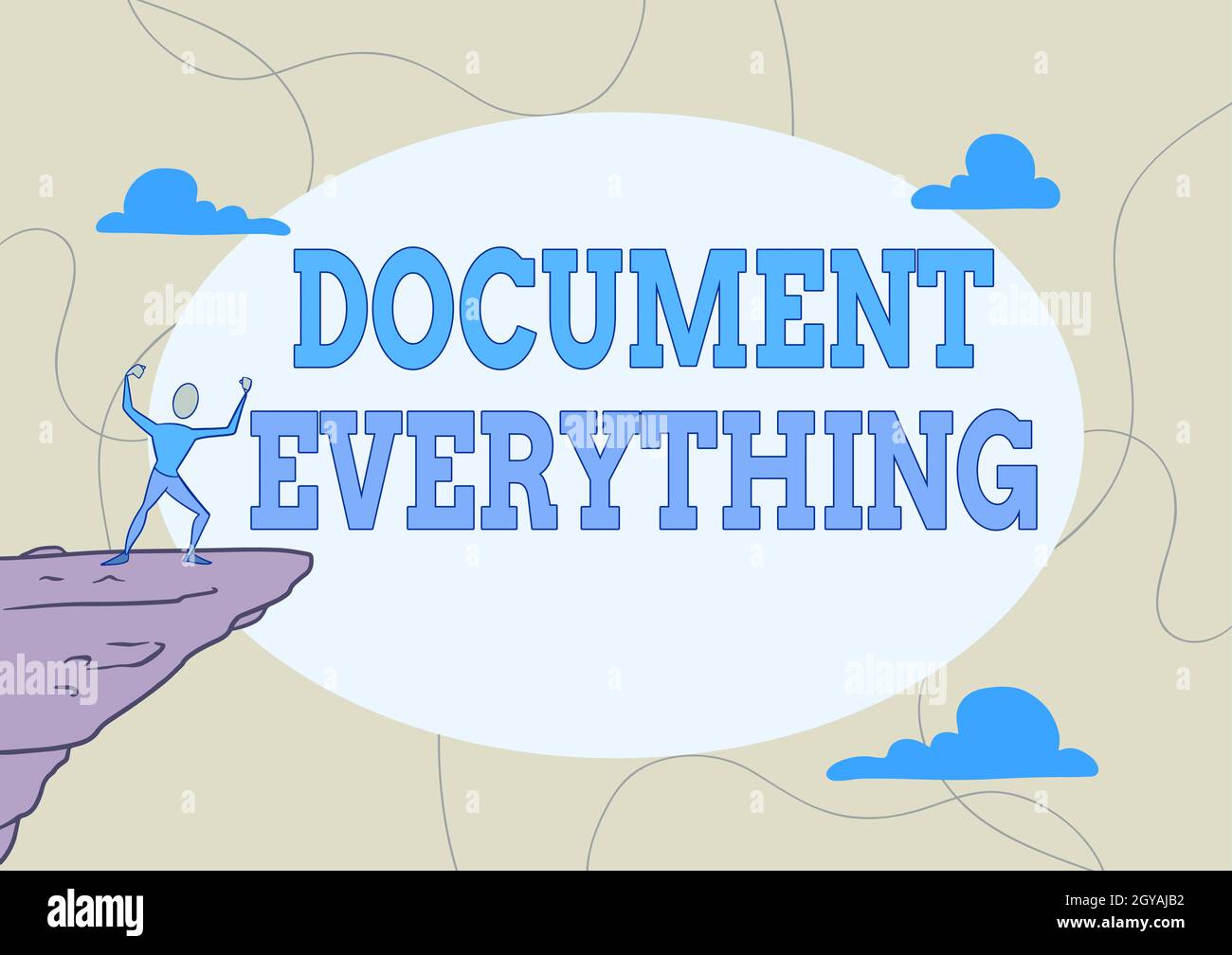 Inspiration showing sign Document Everything, Business concept computer ...