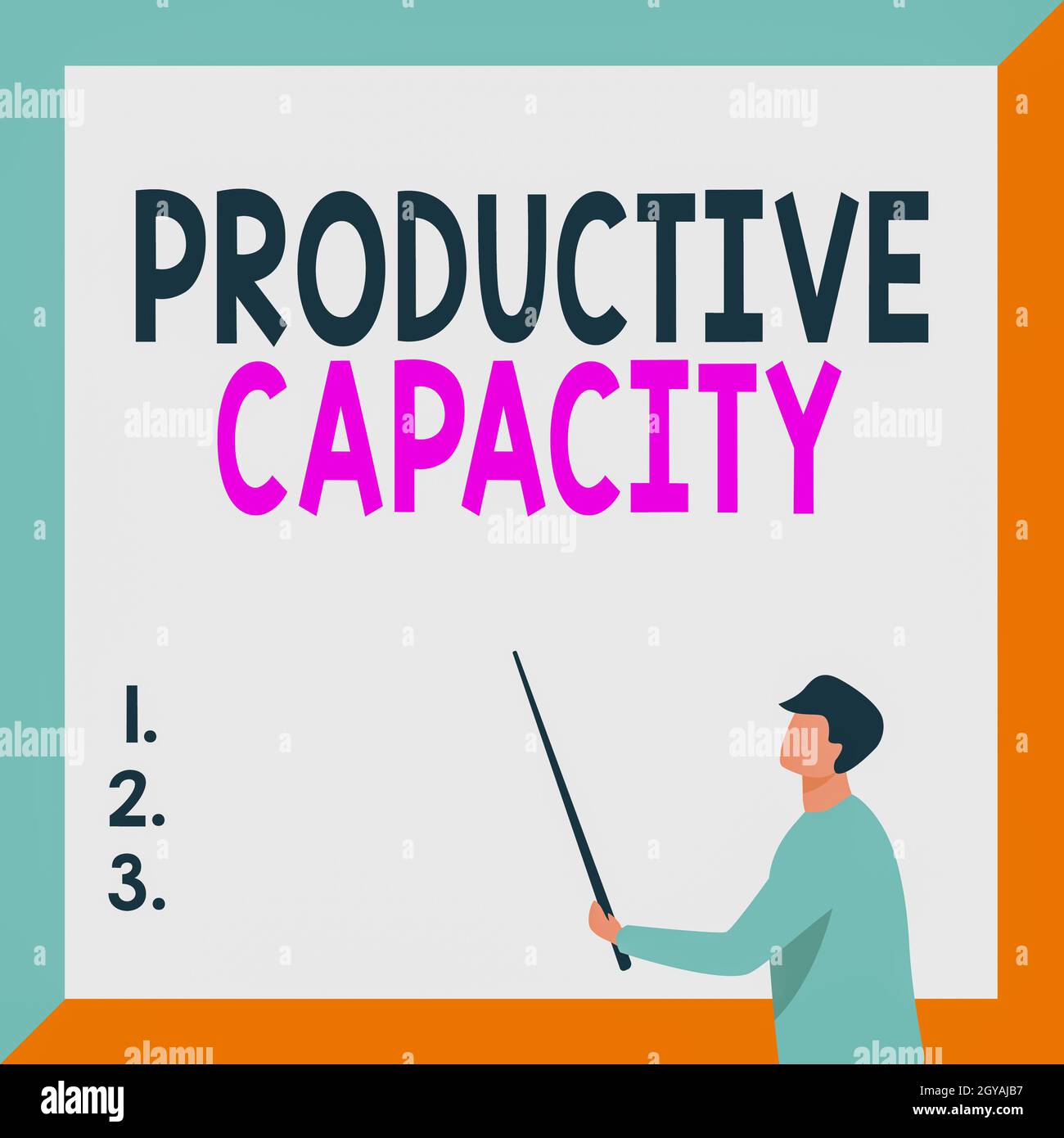 Text sign showing Productive Capacity, Business approach the maximum ...
