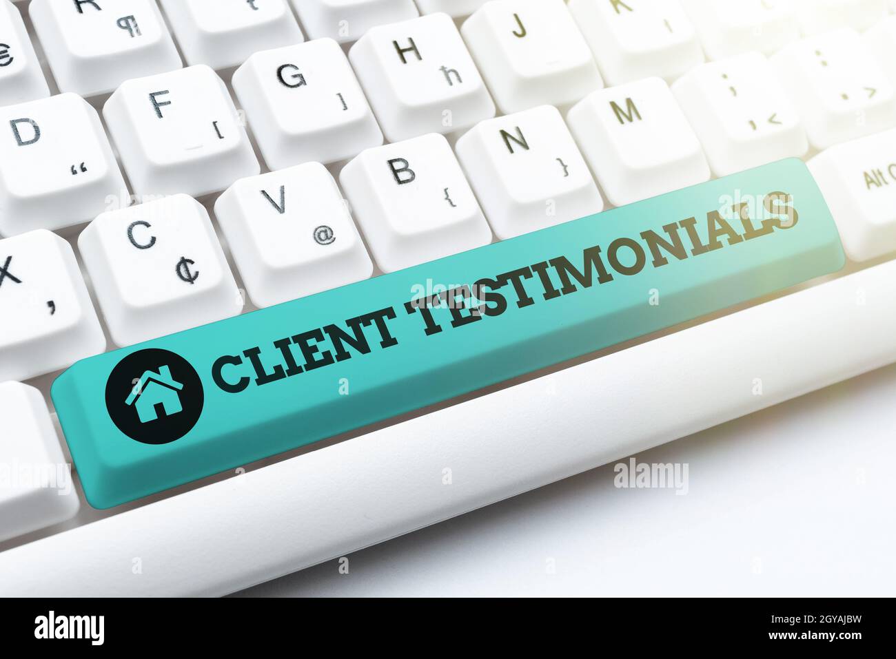 Sign displaying Client Testimonials, Business concept Written ...