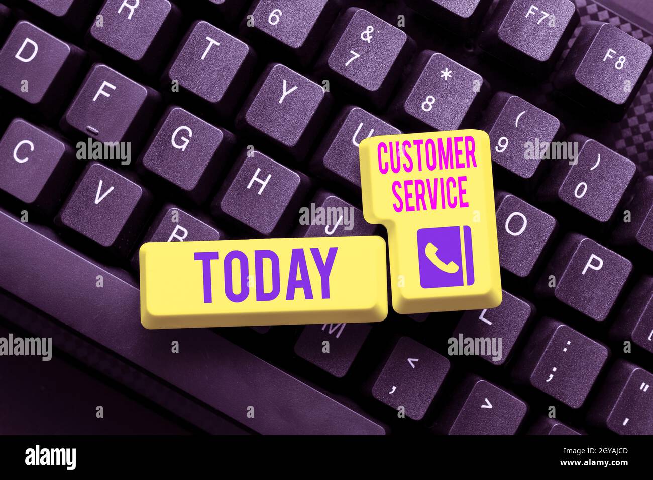 Sign displaying Customer Service, Business idea direct interaction with ...