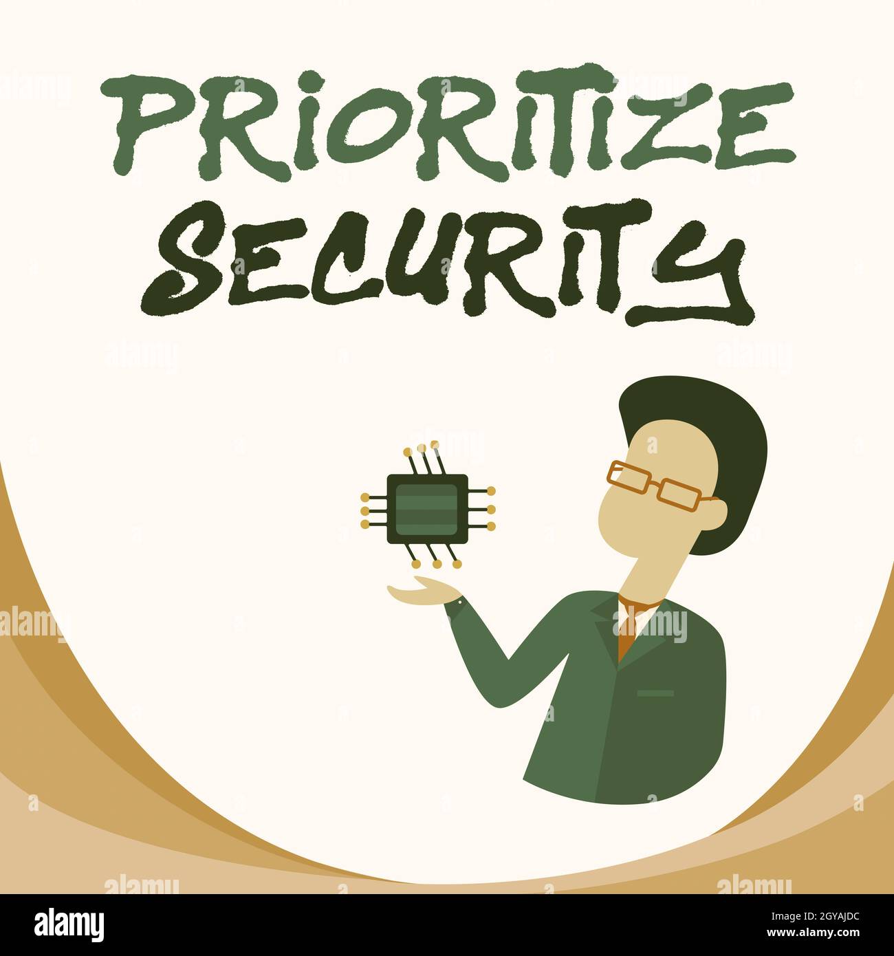 Inspiration showing sign Prioritize Security, Business concept ...