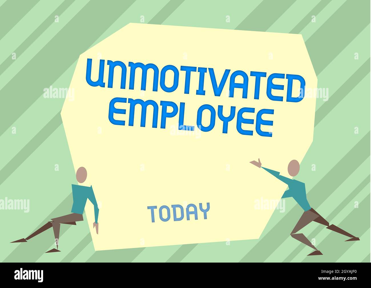 Handwriting text Unmotivated Employee, Business approach very low self ...