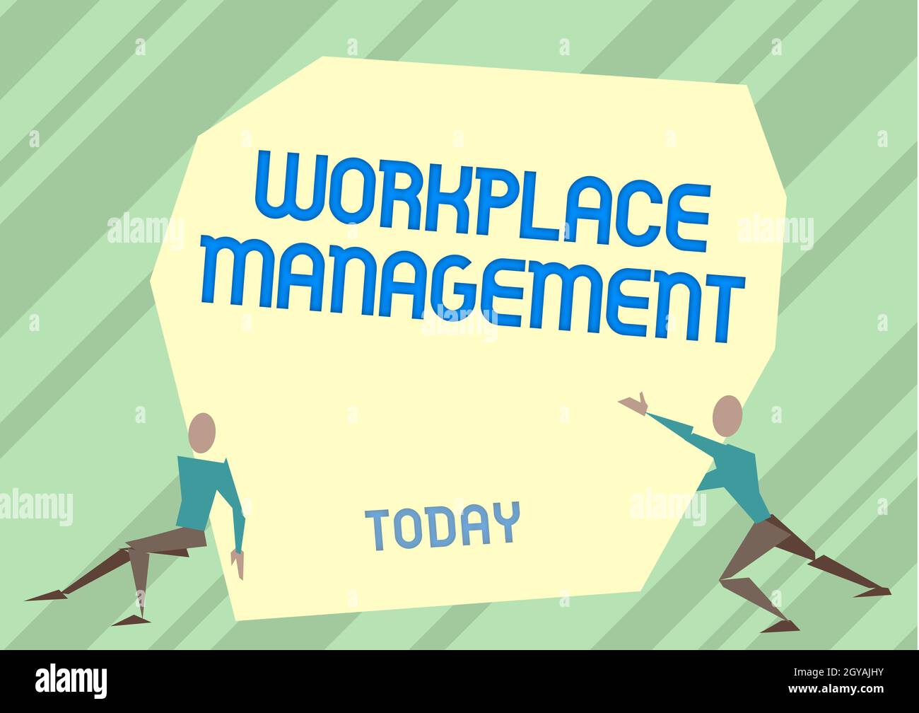 Hand writing sign Workplace Management, Word Written on organizing ...